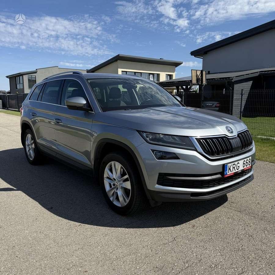 Grey Skoda Kodiaq 2018 in Kaunas, with an engine capacity of 1.97 L and mileage of 272 thousand km for 14500 €, photo 3 on AUTOMOTO.COM.LV