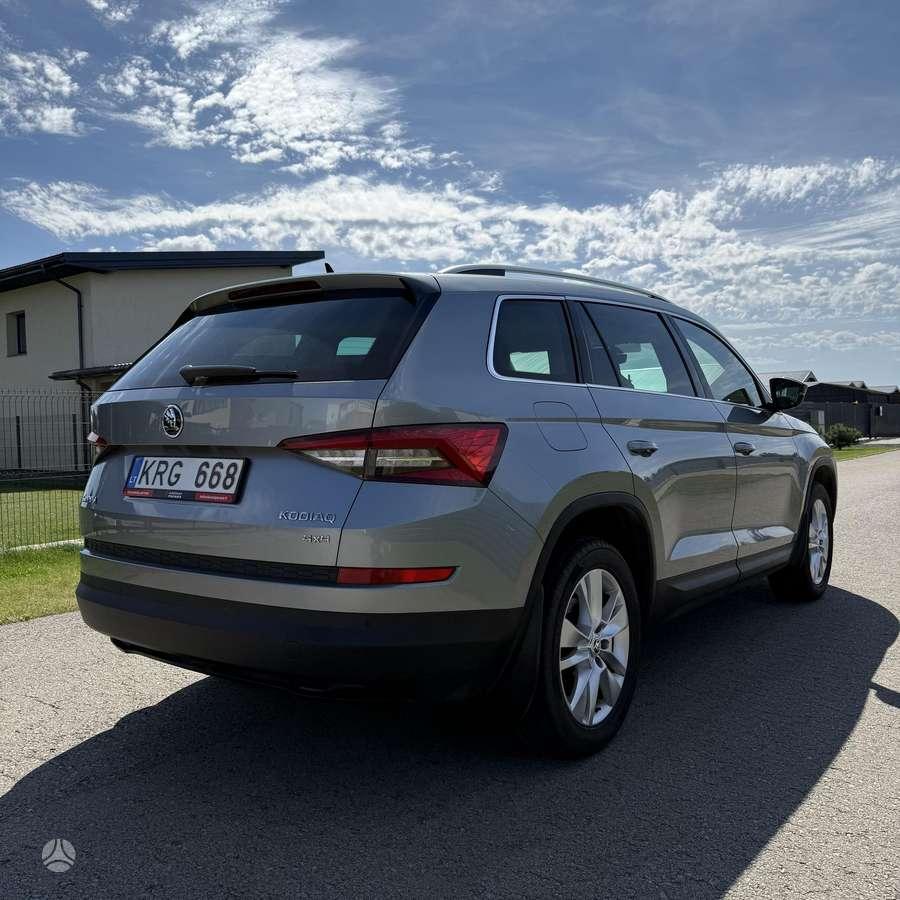 Grey Skoda Kodiaq 2018 in Kaunas, with an engine capacity of 1.97 L and mileage of 272 thousand km for 14500 €, photo 9 on AUTOMOTO.COM.LV
