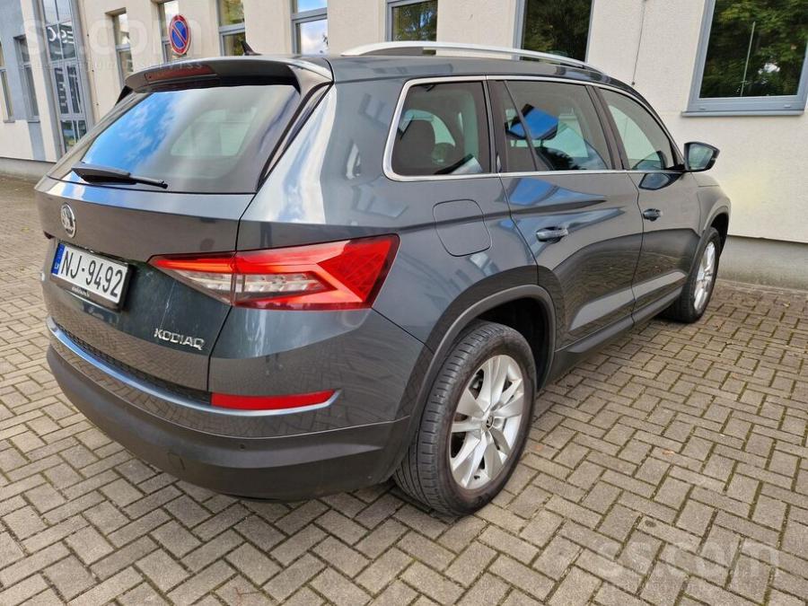 Grey Skoda Kodiaq 2018 in Jelgava, with an engine capacity of 1.50 L and mileage of 190 thousand km for 17490 €, photo 5 on AUTOMOTO.COM.LV