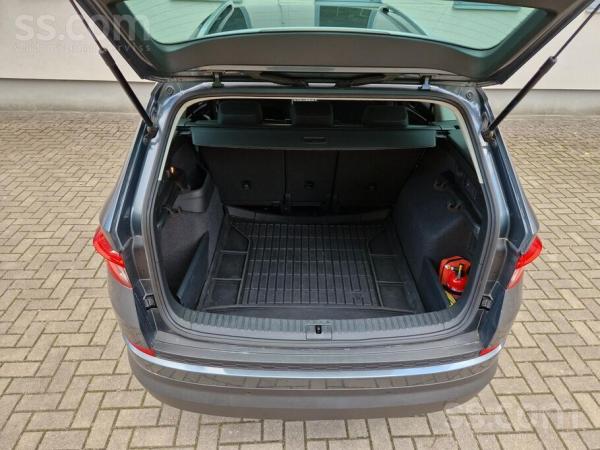 Grey Skoda Kodiaq 2018 in Jelgava, with an engine capacity of 1.50 L and mileage of 190 thousand km for 17490 €, photo 7 on AUTOMOTO.COM.LV