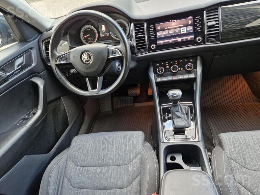 Grey Skoda Kodiaq 2018 in Jelgava, with an engine capacity of 1.50 L and mileage of 190 thousand km for 17490 €, photo 13 on AUTOMOTO.COM.LV