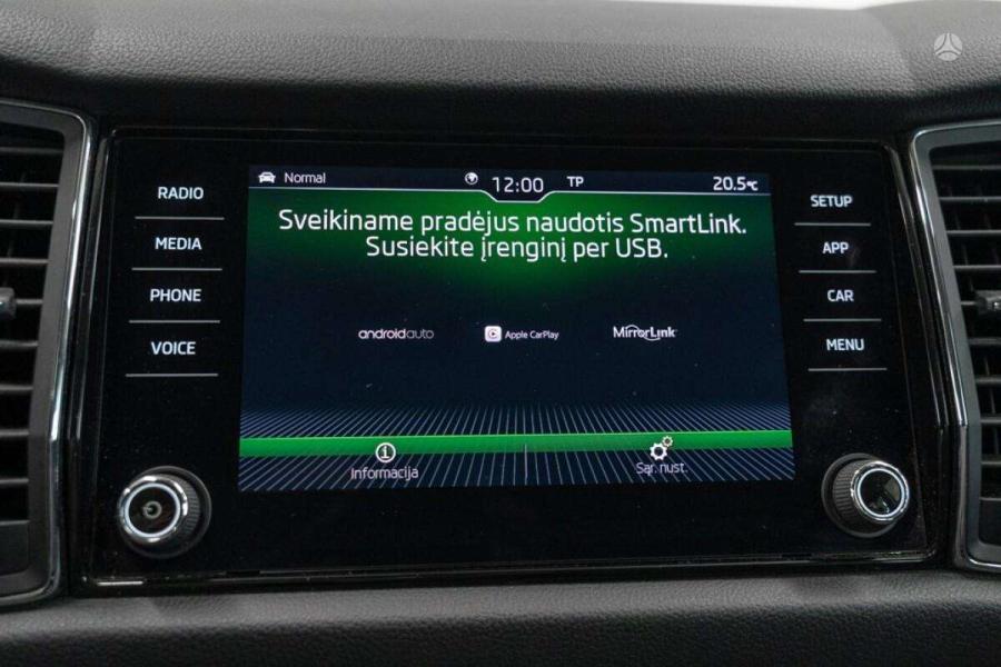 Pelēks Skoda Kodiaq 2018 Viļņa, ar dzinēja tilpumu 2.00 L un nobraukumu 96 tūkst. km par 17900 €, foto 13 vietnē AUTOMOTO.COM.LV
