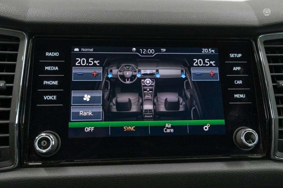 Pelēks Skoda Kodiaq 2018 Viļņa, ar dzinēja tilpumu 2.00 L un nobraukumu 96 tūkst. km par 17900 €, foto 14 vietnē AUTOMOTO.COM.LV