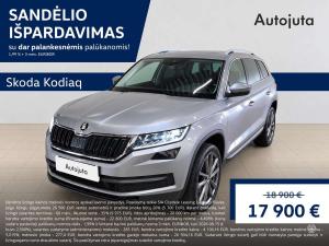 Grey Skoda Kodiaq 2018 in Kaunas, with an engine capacity of 1.97 L and mileage of 227 thousand km for 17900 €, photo  on AUTOMOTO.COM.LV
