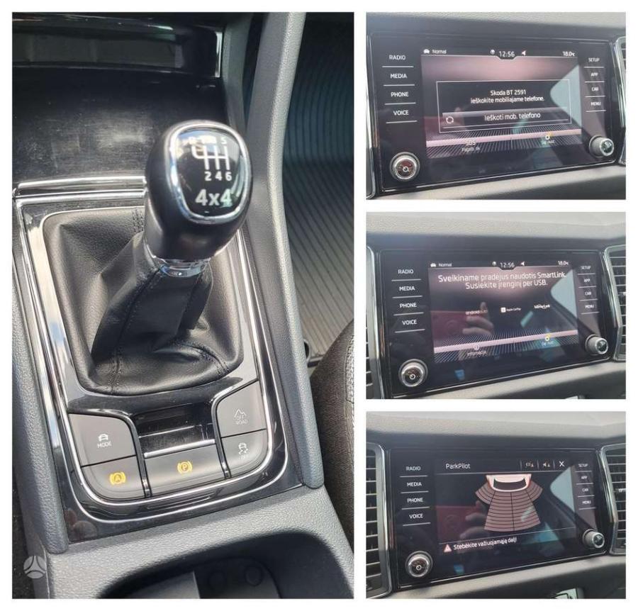 Pelēks Skoda Kodiaq 2018 Kauņa, ar dzinēja tilpumu 1.97 L un nobraukumu 274 tūkst. km par 13500 €, foto 12 vietnē AUTOMOTO.COM.LV