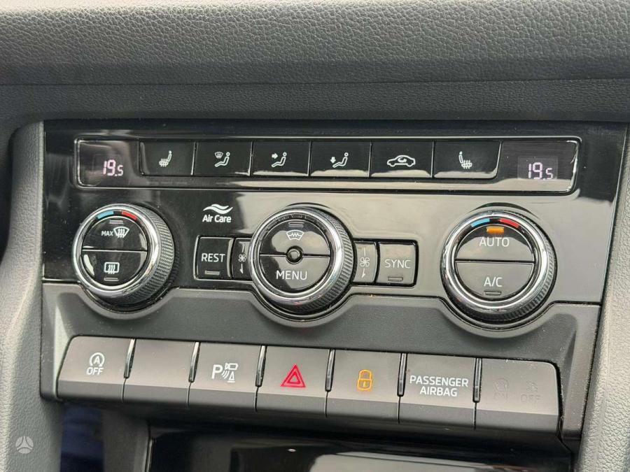 Grey Skoda Kodiaq 2018 in Prienai, with an engine capacity of 1.97 L and mileage of 274 thousand km for 16100 €, photo 33 on AUTOMOTO.COM.LV