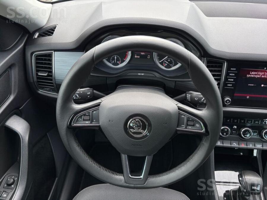 Grey Skoda Kodiaq 2019 in Riga, with an engine capacity of 1.50 L and mileage of 89 thousand km for 20290 €, photo 23 on AUTOMOTO.COM.LV
