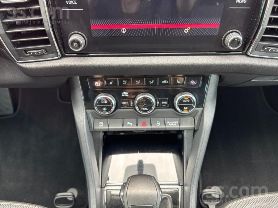 Grey Skoda Kodiaq 2019 in Riga, with an engine capacity of 1.50 L and mileage of 89 thousand km for 20290 €, photo 24 on AUTOMOTO.COM.LV