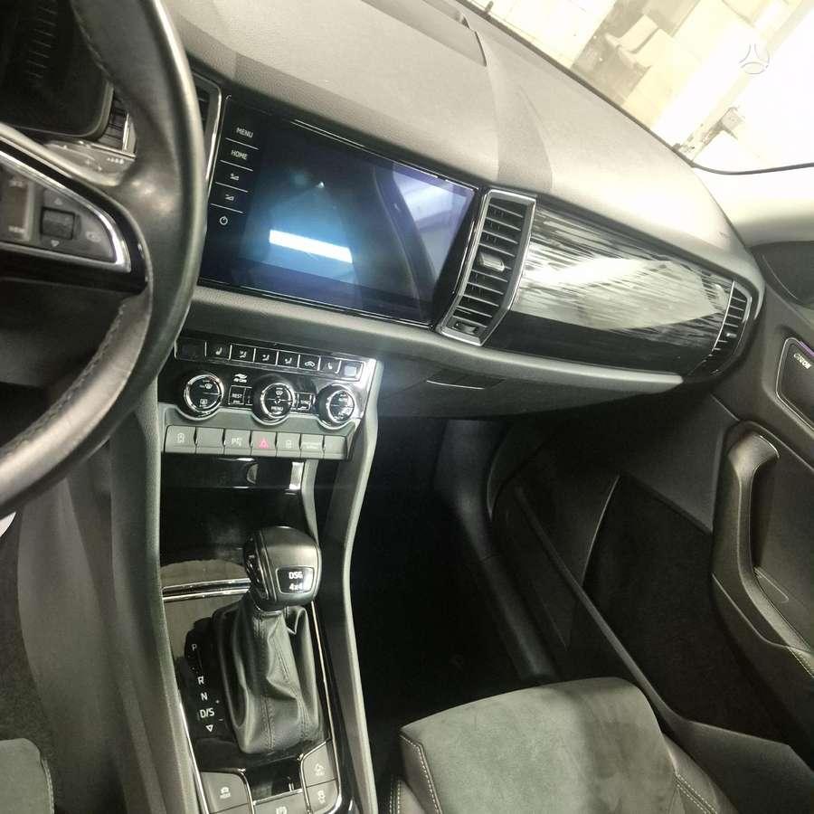 Grey Skoda Kodiaq 2019 in Kaunas, with an engine capacity of 1.97 L and mileage of 260 thousand km for 19650 €, photo 4 on AUTOMOTO.COM.LV