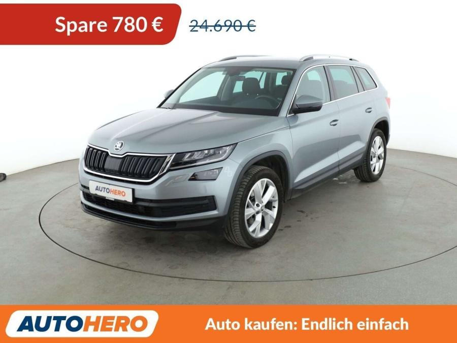 Grey Skoda Kodiaq 2019 in Kaunas, with an engine capacity of 1.50 L and mileage of 86 thousand km for 26427 €, photo 1 on AUTOMOTO.COM.LV