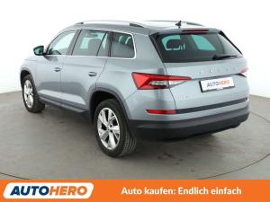 Grey Skoda Kodiaq 2019 in Kaunas, with an engine capacity of 1.50 L and mileage of 86 thousand km for 26427 €, photo 4 on AUTOMOTO.COM.LV