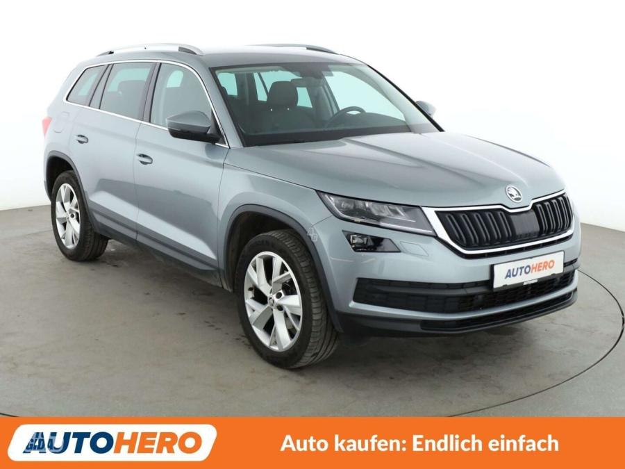 Grey Skoda Kodiaq 2019 in Kaunas, with an engine capacity of 1.50 L and mileage of 86 thousand km for 26427 €, photo 8 on AUTOMOTO.COM.LV