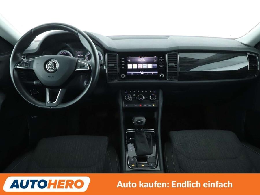 Grey Skoda Kodiaq 2019 in Kaunas, with an engine capacity of 1.50 L and mileage of 86 thousand km for 26427 €, photo 12 on AUTOMOTO.COM.LV