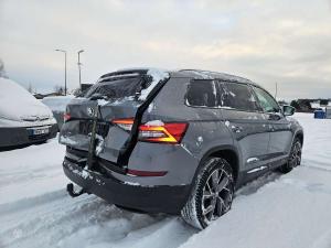 Grey Skoda Kodiaq 2019 in Kaunas, with an engine capacity of 1.50 L and mileage of 150 thousand km for 13750 €, photo 3 on AUTOMOTO.COM.LV