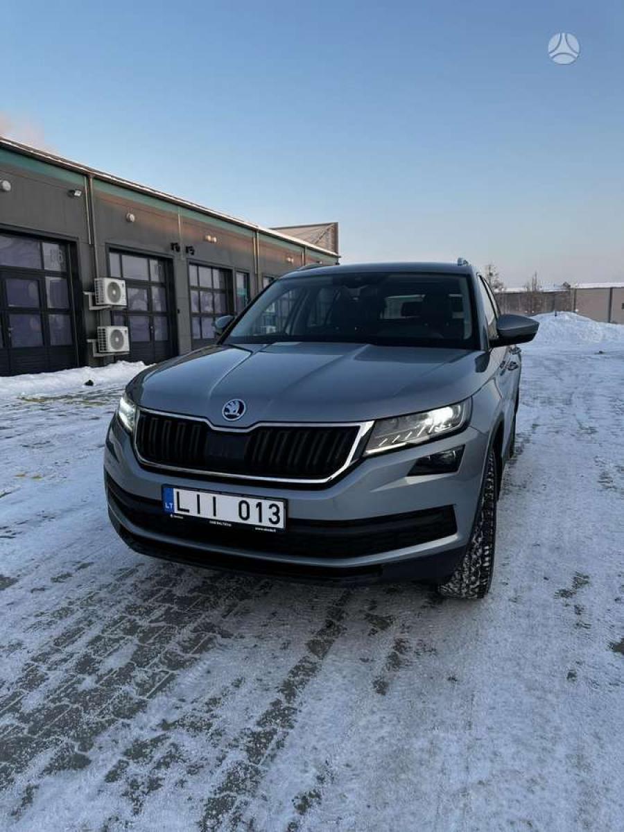Grey Skoda Kodiaq 2019 in Kaunas, with an engine capacity of 1.97 L and mileage of 141 thousand km for 21000 €, photo 2 on AUTOMOTO.COM.LV