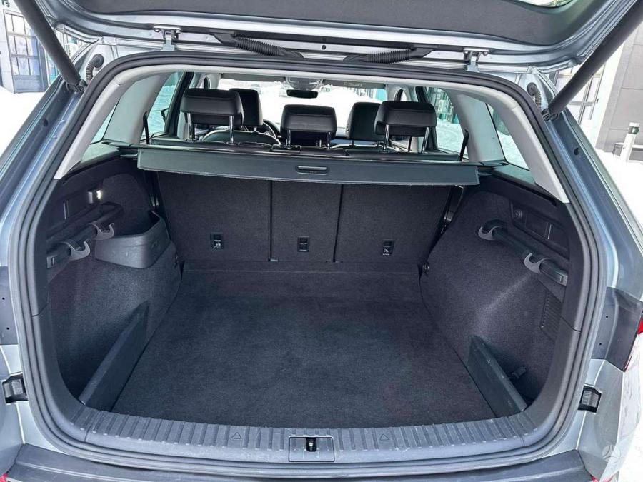 Grey Skoda Kodiaq 2019 in Kaunas, with an engine capacity of 1.97 L and mileage of 141 thousand km for 21000 €, photo 14 on AUTOMOTO.COM.LV