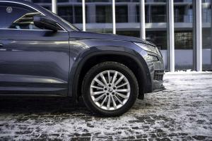 Grey Skoda Kodiaq 2019 in Vilnius, with an engine capacity of 1.97 L and mileage of 151 thousand km for 25900 €, photo 13 on AUTOMOTO.COM.LV