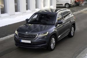 Grey Skoda Kodiaq 2019 in Vilnius, with an engine capacity of 1.97 L and mileage of 151 thousand km for 23490 €, photo 9 on AUTOMOTO.COM.LV