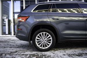 Grey Skoda Kodiaq 2019 in Vilnius, with an engine capacity of 1.97 L and mileage of 151 thousand km for 23490 €, photo 13 on AUTOMOTO.COM.LV