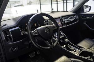 Grey Skoda Kodiaq 2019 in Vilnius, with an engine capacity of 1.97 L and mileage of 151 thousand km for 23490 €, photo 25 on AUTOMOTO.COM.LV