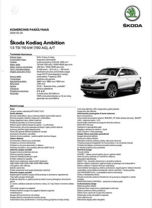 Серый Шкода Kodiaq 2019 в Вильнюс, объемом двигателя 1.50 л и пробегом 94 тыс. км за 23000 €, фото 15 на AUTOMOTO.COM.LV