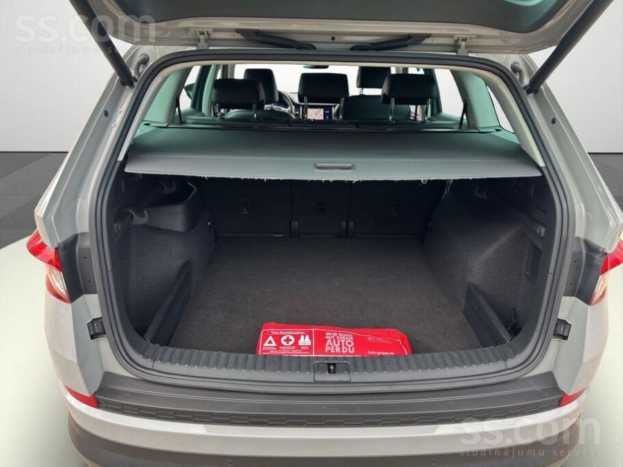 Grey Skoda Kodiaq 2019 in Riga, with an engine capacity of 2.00 L and mileage of 144 thousand km for 21490 €, photo 18 on AUTOMOTO.COM.LV