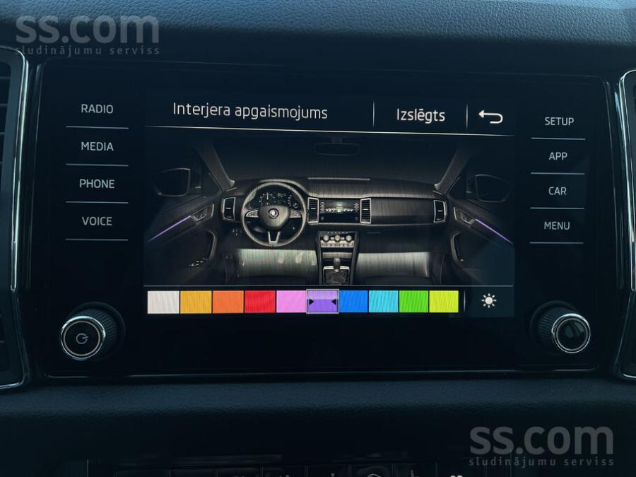 Grey Skoda Kodiaq 2019 in Jekabpils, with an engine capacity of 1.50 L and mileage of 269 thousand km for 15800 €, photo 27 on AUTOMOTO.COM.LV