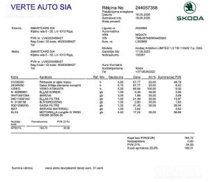 Grey Skoda Kodiaq 2019 in Riga, with an engine capacity of 1.50 L and mileage of 106 thousand km for 18700 €, photo 30 on AUTOMOTO.COM.LV