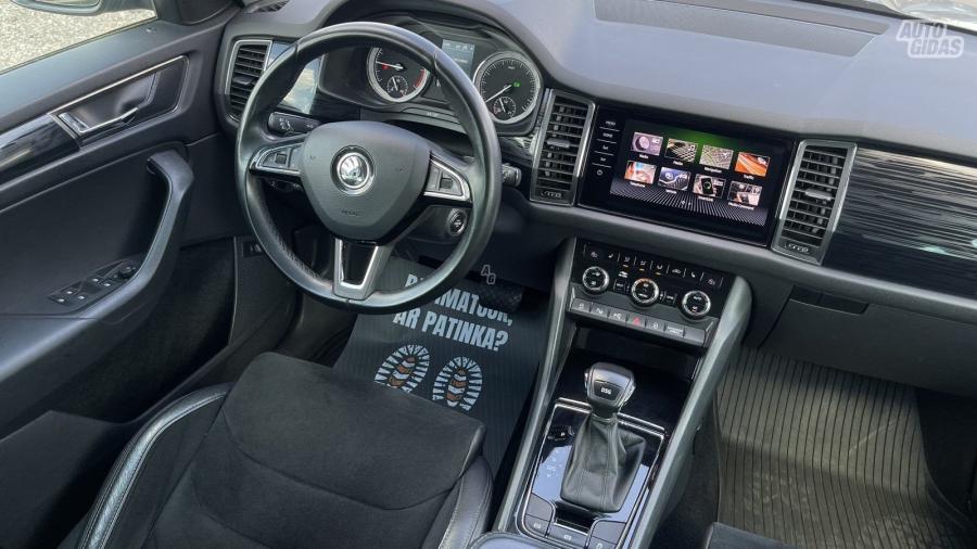Pelēks Skoda Kodiaq 2019 Marijampole, ar dzinēja tilpumu 2.00 L un nobraukumu 210 tūkst. km par 16900 €, foto 16 vietnē AUTOMOTO.COM.LV