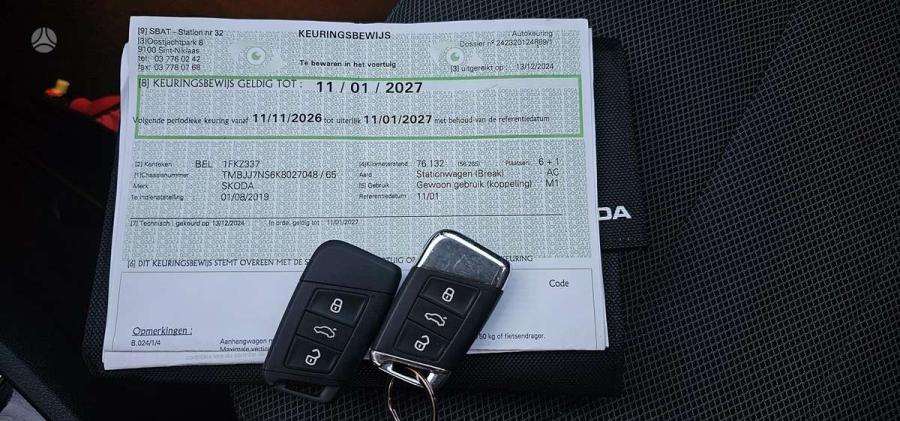 Pelēks Skoda Kodiaq 2019 Klaipėda, ar dzinēja tilpumu 2.00 L un nobraukumu 98 tūkst. km par 19800 €, foto 29 vietnē AUTOMOTO.COM.LV