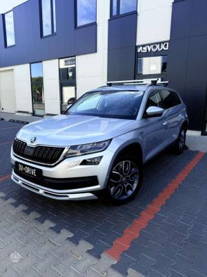 Pelēks Skoda Kodiaq 2019 Viļņa, ar dzinēja tilpumu 1.97 L un nobraukumu 262 tūkst. km par 18250 €, foto  vietnē AUTOMOTO.COM.LV