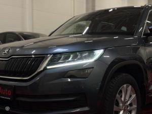 Grey Skoda Kodiaq 2019 in Vilnius, with an engine capacity of 1.97 L and mileage of 192 thousand km for 20490 €, photo 8 on AUTOMOTO.COM.LV