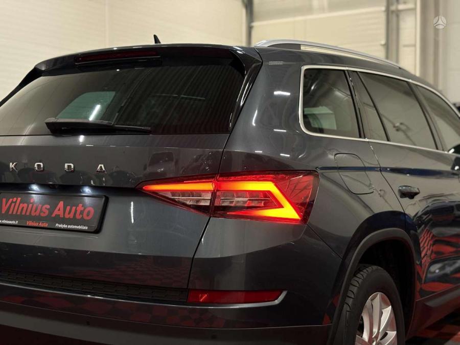 Grey Skoda Kodiaq 2019 in Vilnius, with an engine capacity of 1.97 L and mileage of 192 thousand km for 20490 €, photo 9 on AUTOMOTO.COM.LV