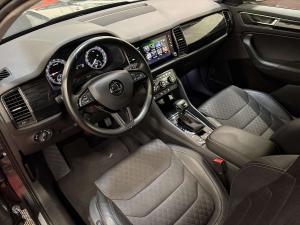 Grey Skoda Kodiaq 2019 in Vilnius, with an engine capacity of 1.97 L and mileage of 192 thousand km for 20490 €, photo 12 on AUTOMOTO.COM.LV