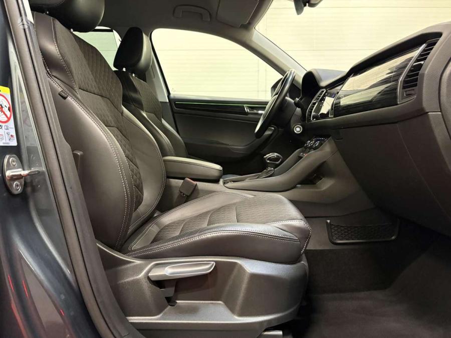 Grey Skoda Kodiaq 2019 in Vilnius, with an engine capacity of 1.97 L and mileage of 192 thousand km for 20490 €, photo 18 on AUTOMOTO.COM.LV