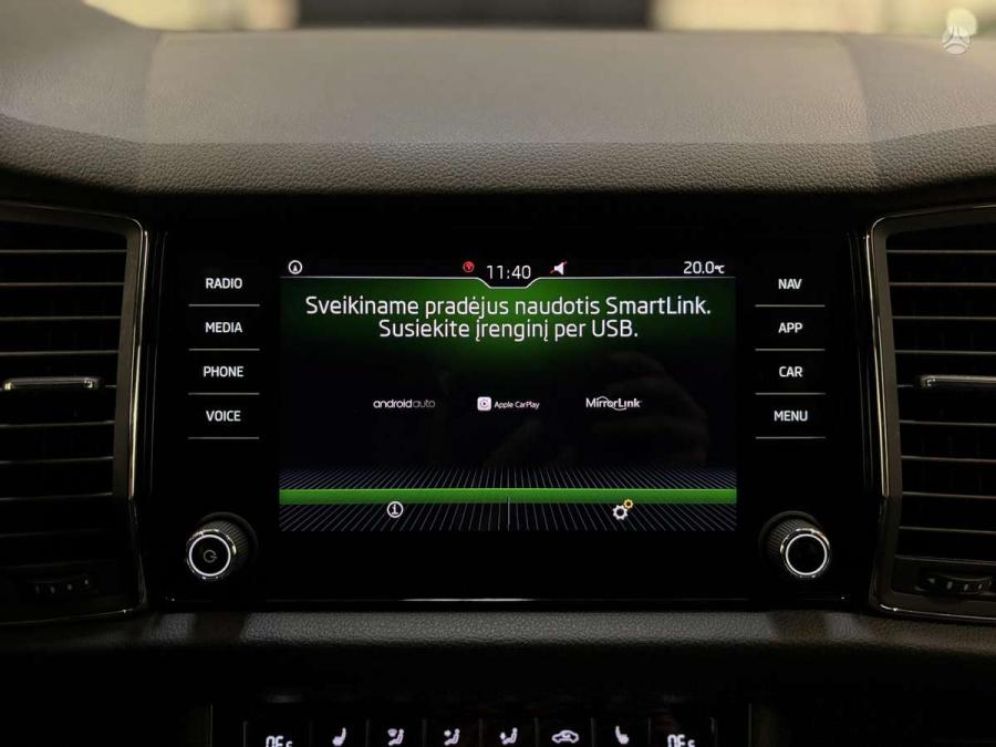 Grey Skoda Kodiaq 2019 in Vilnius, with an engine capacity of 1.97 L and mileage of 192 thousand km for 20490 €, photo 26 on AUTOMOTO.COM.LV