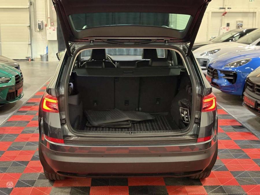 Grey Skoda Kodiaq 2019 in Vilnius, with an engine capacity of 1.97 L and mileage of 192 thousand km for 20490 €, photo 37 on AUTOMOTO.COM.LV