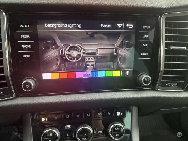 Pelēks Skoda Kodiaq 2019 Viļņa, ar dzinēja tilpumu 1.97 L un nobraukumu 262 tūkst. km par 16750 €, foto 10 vietnē AUTOMOTO.COM.LV