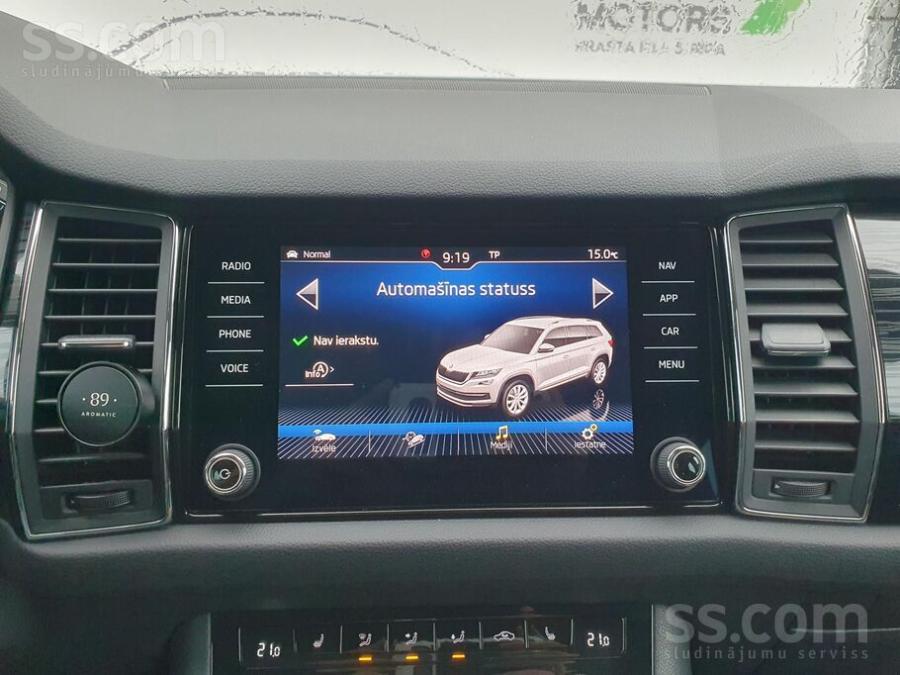 Серый Шкода Kodiaq 2019 в Рига, объемом двигателя 2.00 л и пробегом 192 тыс. км за 19900 €, фото 24 на AUTOMOTO.COM.LV