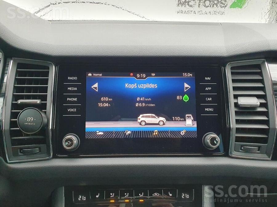 Серый Шкода Kodiaq 2019 в Рига, объемом двигателя 2.00 л и пробегом 192 тыс. км за 19900 €, фото 25 на AUTOMOTO.COM.LV