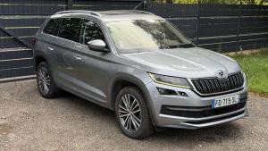 Grey Skoda Kodiaq 2019 in Jonava, with an engine capacity of 1.97 L and mileage of 240 thousand km for 11900 €, photo  on AUTOMOTO.COM.LV