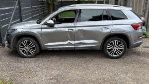 Grey Skoda Kodiaq 2019 in Jonava, with an engine capacity of 1.97 L and mileage of 240 thousand km for 11900 €, photo 5 on AUTOMOTO.COM.LV