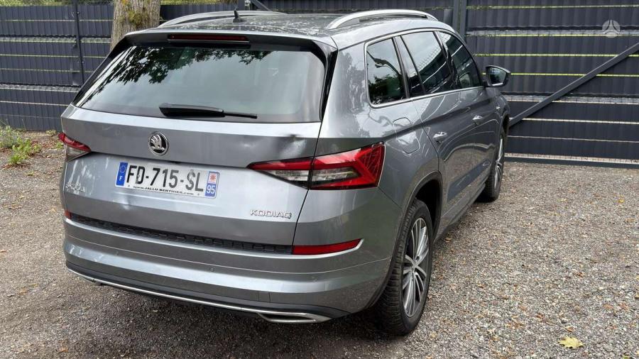 Grey Skoda Kodiaq 2019 in Jonava, with an engine capacity of 1.97 L and mileage of 240 thousand km for 11900 €, photo 8 on AUTOMOTO.COM.LV