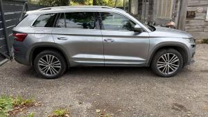 Grey Skoda Kodiaq 2019 in Jonava, with an engine capacity of 1.97 L and mileage of 240 thousand km for 11900 €, photo 9 on AUTOMOTO.COM.LV