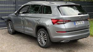 Grey Skoda Kodiaq 2019 in Jonava, with an engine capacity of 1.97 L and mileage of 240 thousand km for 11900 €, photo 14 on AUTOMOTO.COM.LV