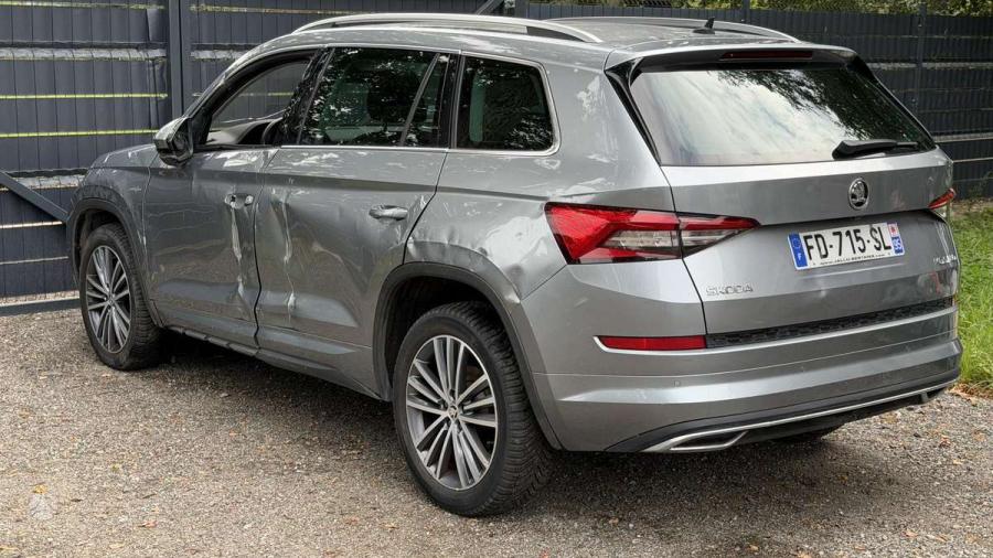 Grey Skoda Kodiaq 2019 in Jonava, with an engine capacity of 1.97 L and mileage of 240 thousand km for 11900 €, photo 14 on AUTOMOTO.COM.LV