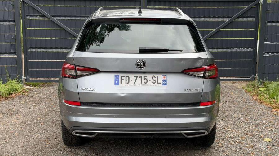 Grey Skoda Kodiaq 2019 in Jonava, with an engine capacity of 1.97 L and mileage of 240 thousand km for 11900 €, photo 15 on AUTOMOTO.COM.LV