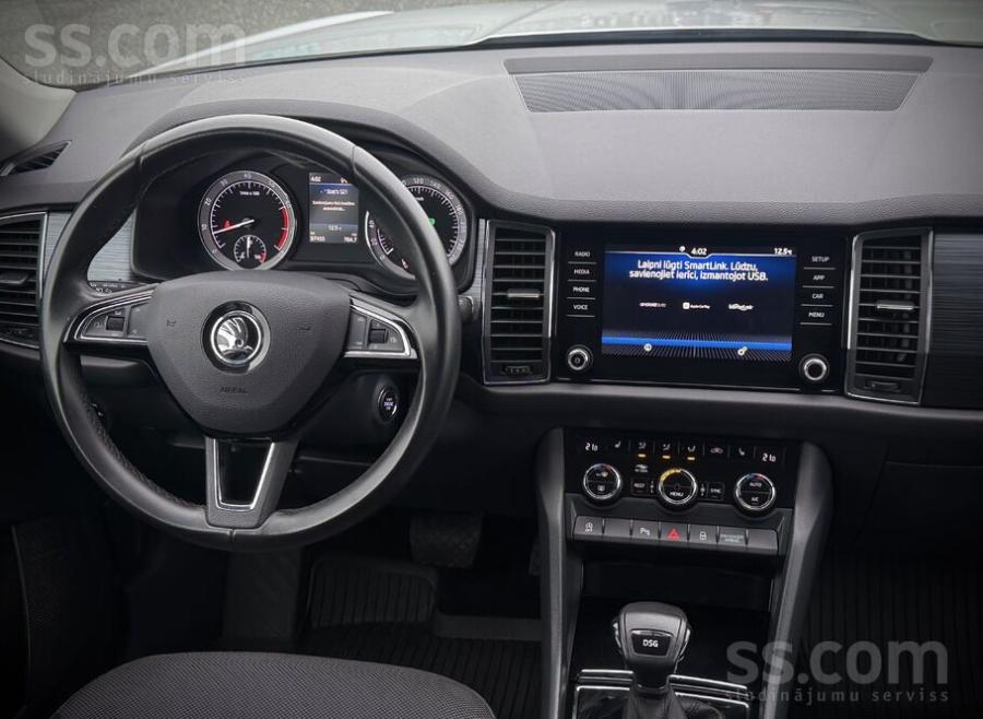 Серый Шкода Kodiaq 2019 в Рига, объемом двигателя 1.50 л и пробегом 97 тыс. км за 18500 €, фото 15 на AUTOMOTO.COM.LV