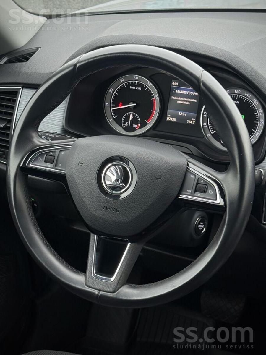 Серый Шкода Kodiaq 2019 в Рига, объемом двигателя 1.50 л и пробегом 97 тыс. км за 18500 €, фото 16 на AUTOMOTO.COM.LV