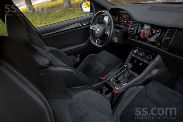 Grey Skoda Kodiaq 2020 in Riga, with an engine capacity of 1.50 L and mileage of 199 thousand km for 23900 €, photo 11 on AUTOMOTO.COM.LV